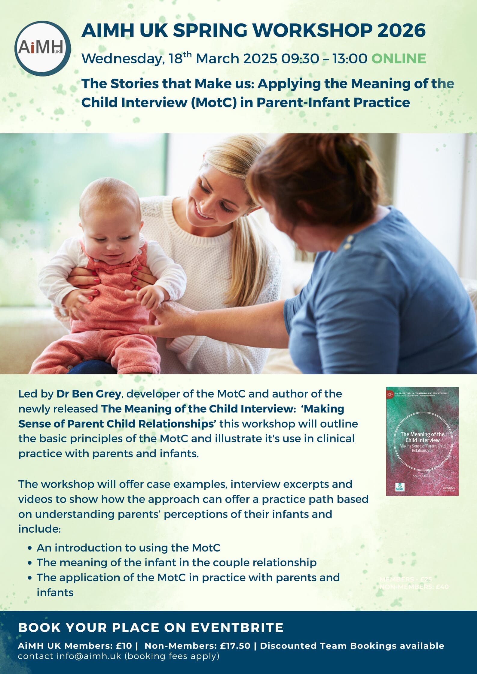 AiMH UK Spring Workshop with Dr Ben Gray | AiMH